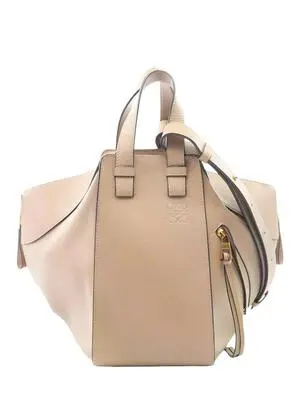 Loewe 2010s Hammock Leather Tote Bag Neutrals