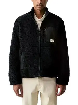 Marc O'polo Zip-up Fleece Sweater - Blue