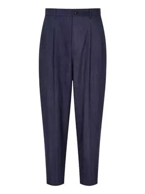 COMME DES GARÇONS Pinstripe-pattern Wool Trousers