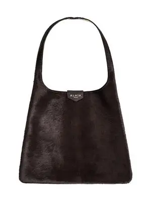 ALAÏA Mini Borsa Hobo In Cavallino Chocolat