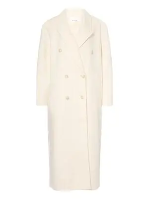 THE FRANKIE SHOP Gaia Double-breasted Wool-blend Coat - Ivory