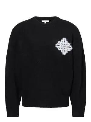 THE COUTURE CLUB Brand-emblem Knitted Jumper - Black