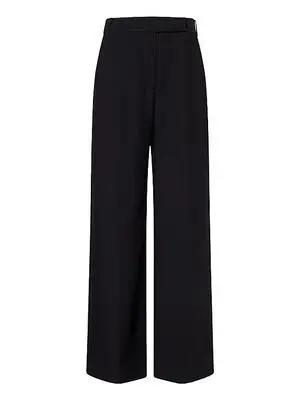 Camilla And Marc Bostan Tailored Straight-leg Woven Trousers - Black