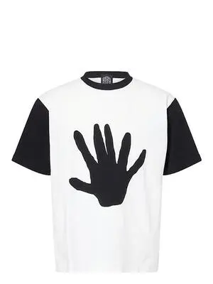 HERESY Hand-embroidered Cotton T-shirt - Black