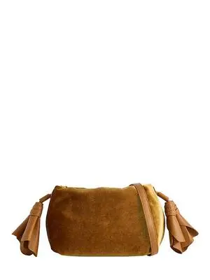 Zimmermann Cloud 91 Small Velvet Clutch - Mustard