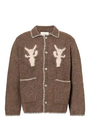 HERESY Demons Knitted Cardigan - Brown