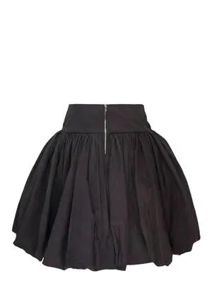 PUSHBUTTON Balloon Volume Mini Skirt - Black