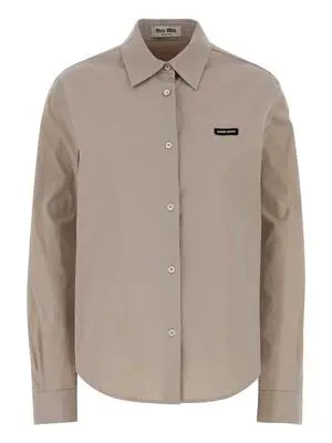 MIU MIU Miu Miu Stretch Poplin Shirt