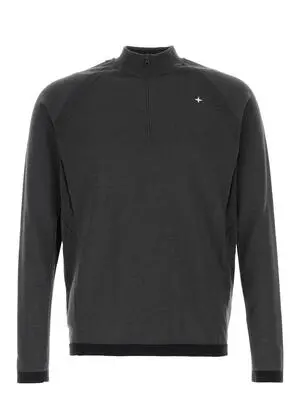 Stone Island Wool-blend Knit Sweater - Grey