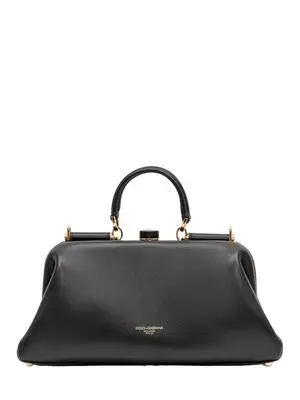 Dolce & Gabbana Lambskin Leather Shoulder Crossbody Bag - Nero