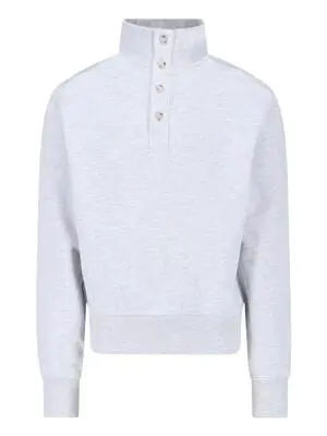 ENTIRE STUDIOS Entire Studios Button-Front Mock Neck Sweater