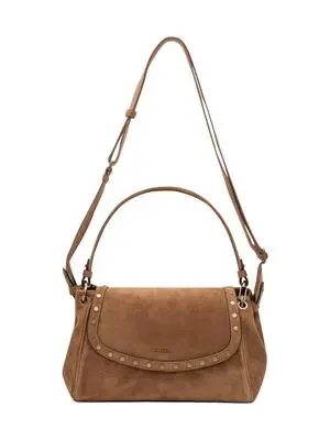Isabel Marant Étoile Isabel Marant Chany M-GD Leather Shoulder Handbag Cognac