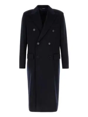 Dolce & Gabbana Virgin Wool Wool Jacket - Blue