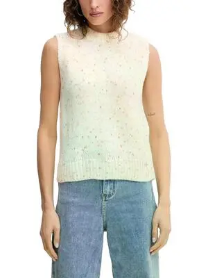 SILVIAN HEACH Speckled Sleeveless Sweater - Neutrals