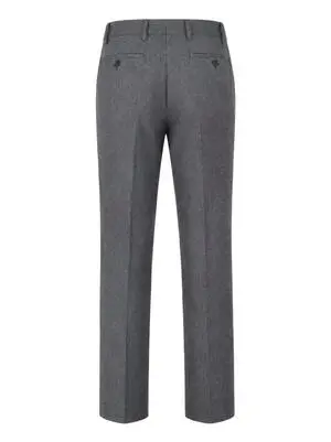 TOMBOLINI Pressed-crease Tailored Trousers - Grey