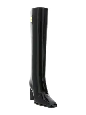 Saint Laurent Louis Leather Boots - Black