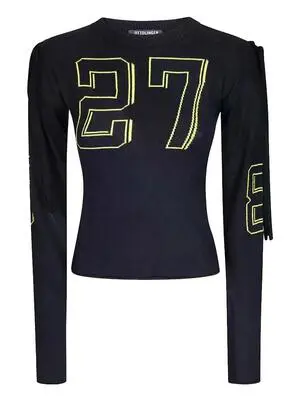 Ottolinger Jacquard Long-sleeve T-shirt - Black