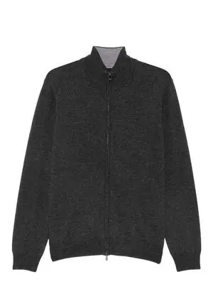 Corneliani Zip-up High-neck Sweater - Grey