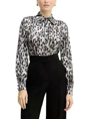 SILVIAN HEACH Animal-print Buttoned Shirt - White