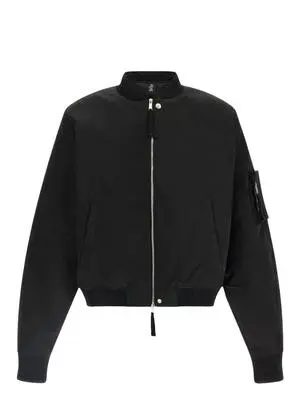 THOM KROM Zip-up Pocket-detail Bomber Jacket - Black