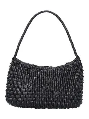 Dragon Diffusion Dragon Diffusion Woven Leather Shoulder Bag Black