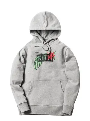 Kith In Bloom Classic Logo Hoodie 'heather - Grey