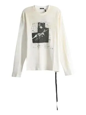 ANN DEMEULEMEESTER Emil Relax Fit Boxy T-shirt 'chalk - Tan