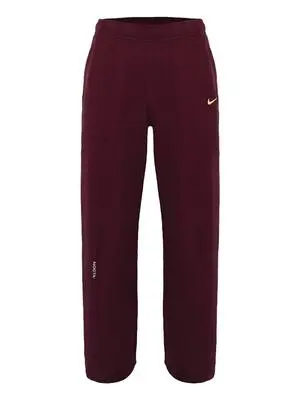 Nike X Nocta Fleece Cs Open Hem Sweatpant 'dark Beetroot - Red