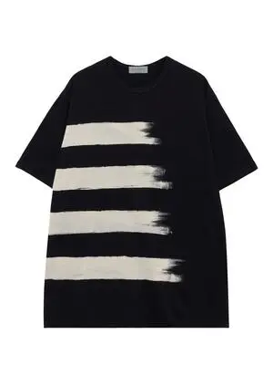 Yohji Yamamoto Round Neck Short-sleeve T-shirt - Black