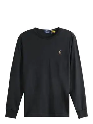 Polo Ralph Lauren Long-sleeve Soft Touch Crewneck T-shirt - Black