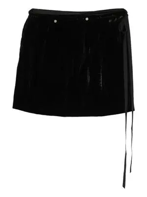 ANN DEMEULEMEESTER Jolien Mini Wrap Skirt - Black