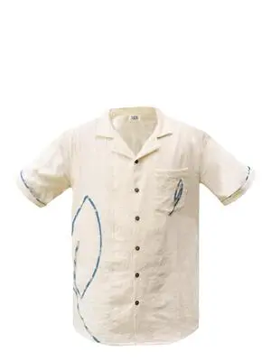 JIWYA Neutrals Asok Relaxed Cotton Shirt - Beige