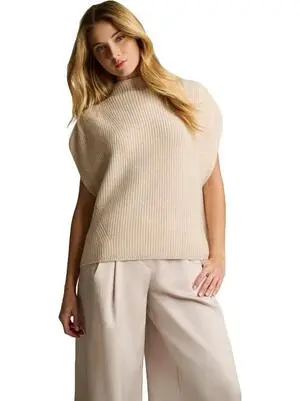 Lisa Todd Pure Cashmere Popover Vest - Feather