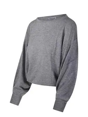 OSCAR THE COLLECTION Dropped-shoulder Crew-neck Sweatshirt - Grey