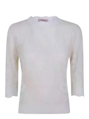 TWINSET Lace-knit Sweater