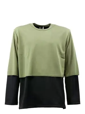 Comme Des Garçons Layered-design Long-sleeve T-shirt - Green