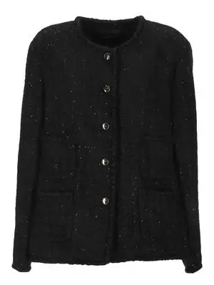THELAURENT Sequin-embellished Bouclé Jacket