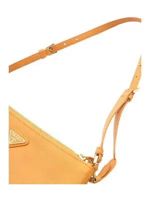 Prada 2013-2026 Soft Grain Crossbody Bag - Orange