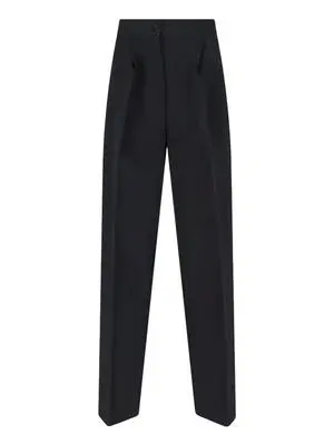 THE FRANKIE SHOP Doyer Pleated Trousers - Black