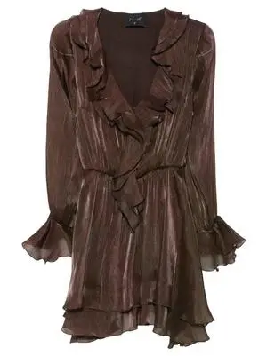 PHILIA LOFT Ruffled Tiered Mini Dress