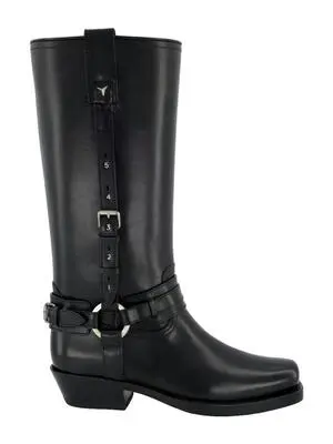 Fendi Count Buckle-strap Boots - Black