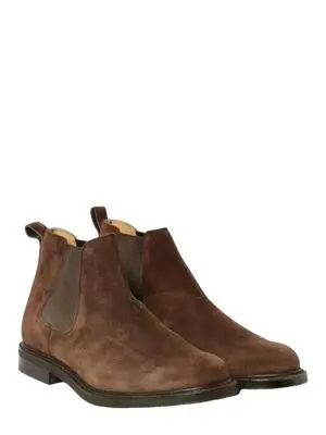Church's Round-toe Suede Chelsea Boots Brown