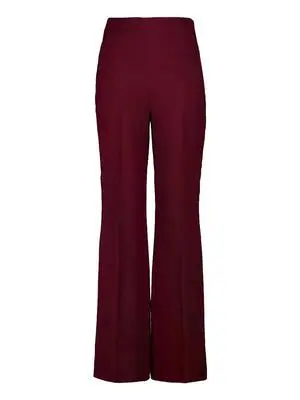 Roland Mouret Wide-leg Silk-blend Trousers - Red