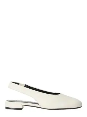 STUART WEITZMAN Lenny Leather Slingback Pumps