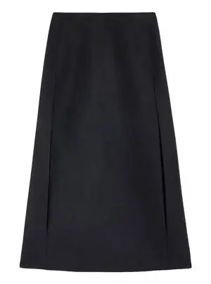JIL SANDER Silk Faille Skirt - Black