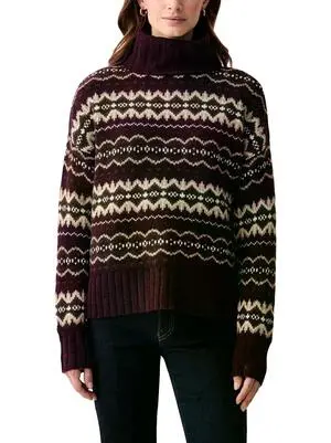 BARBOUR Fair Isle Roll-neck Sweater