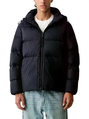 Marc O'polo Hooded Quilted Jacket - Blue