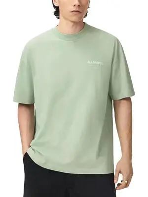 ALLSAINTS Underground Logo-print Crew-neck T-shirt - Green