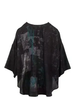 Y’s Graphic-print Crew-neck T-shirt - Black