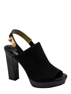 Donna Karan New York Serenity Slingback Platform Sandal - Black
